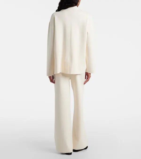 Max Mara Jersey Wide-leg Trousers - White