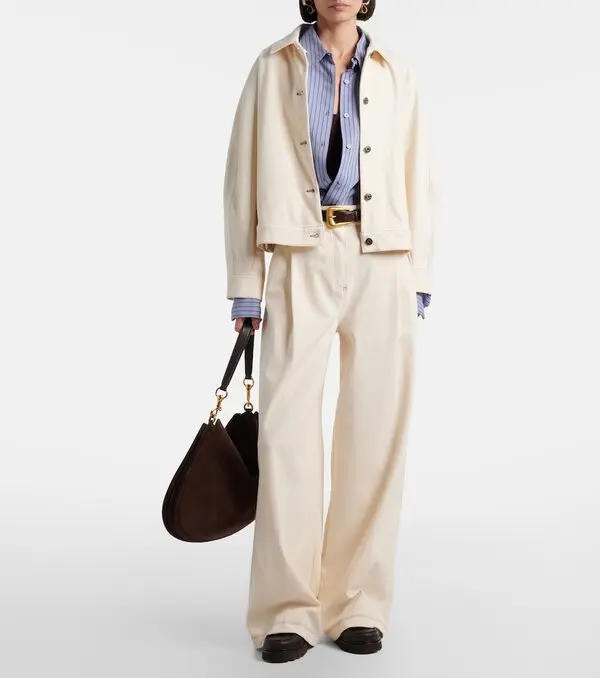 Max Mara Pleated Wide-leg Jeans