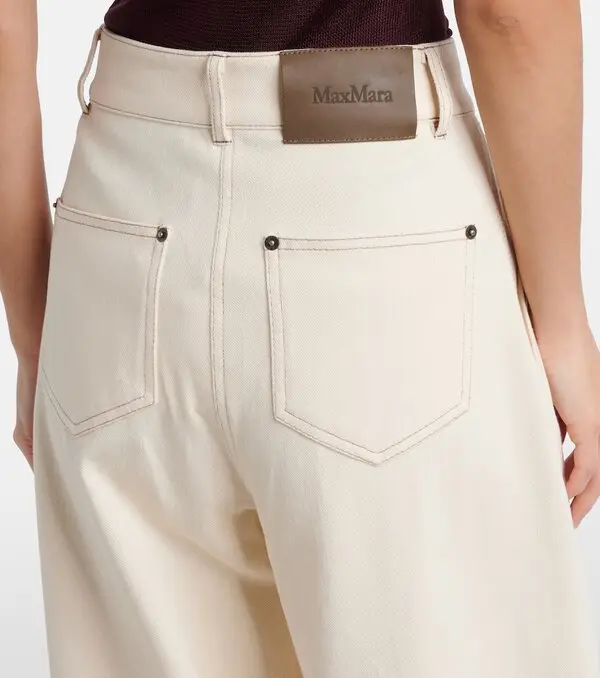 Max Mara Pleated Wide-leg Jeans