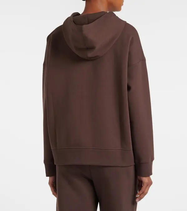 Max Mara Jour Cotton-blend Hoodie - Brown
