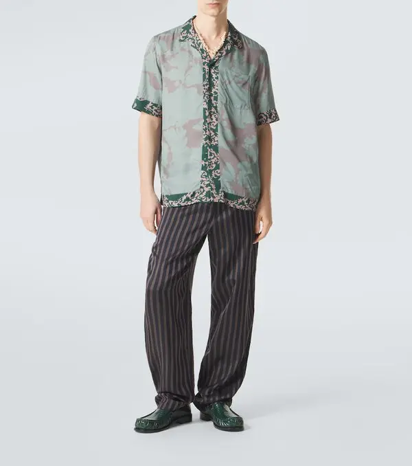 Dries Van Noten Printed Bowling Shirt