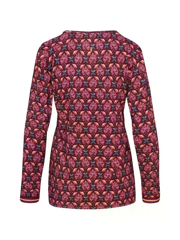 PIP STUDIO V-neck Long-sleeve Top - Red