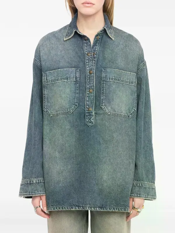 Zadig&Voltaire Timona Pockets Denim Shirt