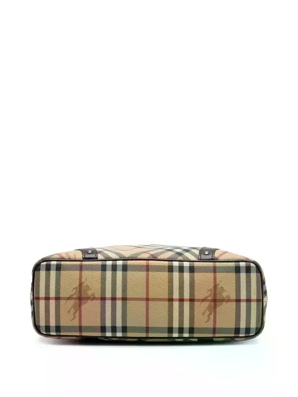 Burberry Haymarket Check Coated Canvas Tote Bag