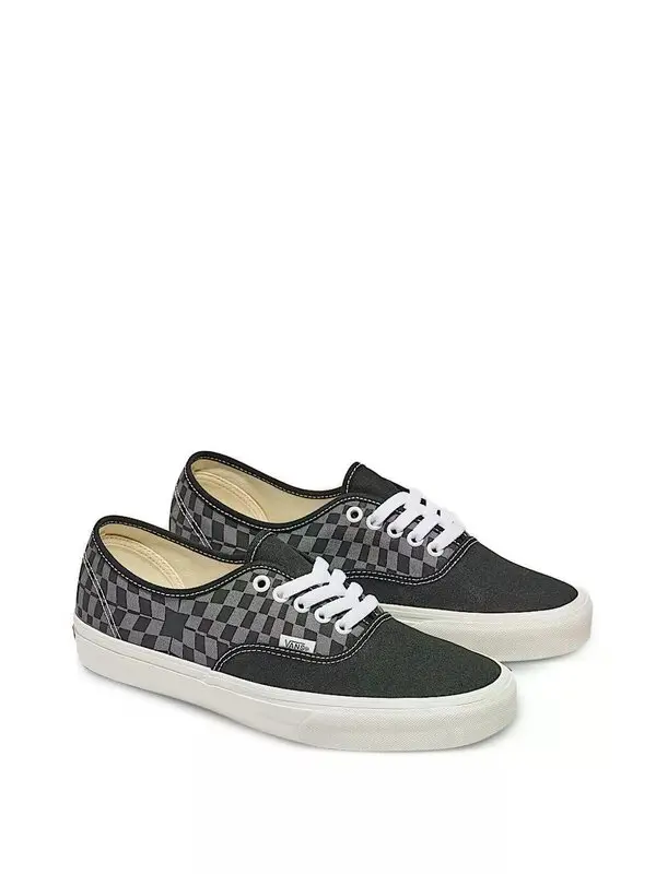 VANS Checked Lace-up Sneakers - Black
