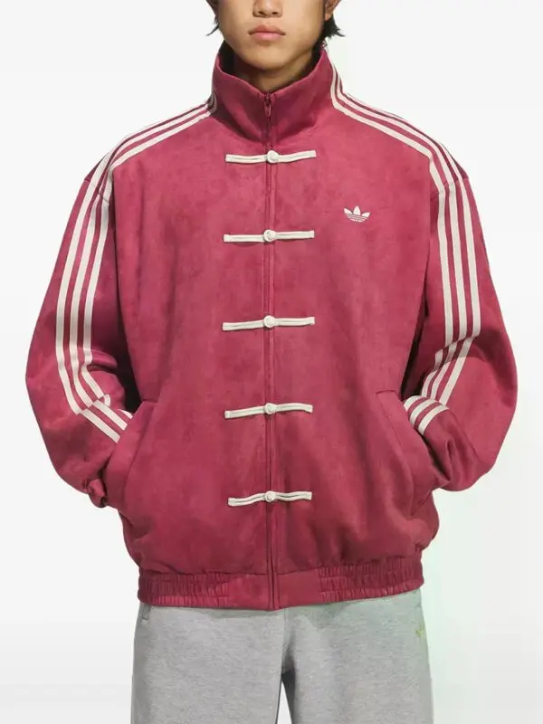 Adidas Stripes Track Jacket - Red