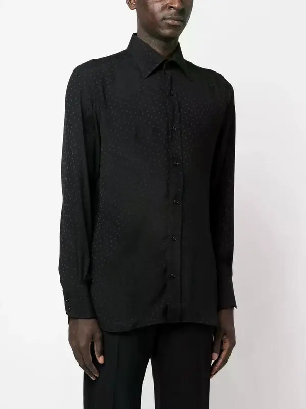TOM FORD Polka-dot Long-sleeve Shirt