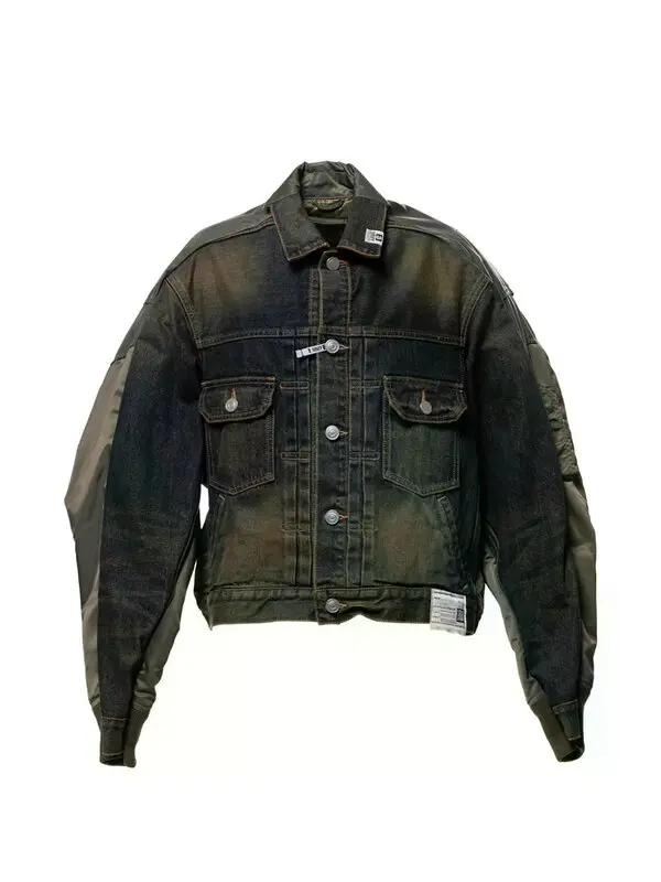 Mihara Yasuhiro Panelled Denim Jacket - Blue