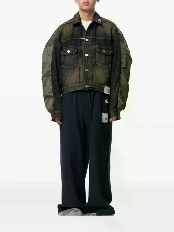 Mihara Yasuhiro Panelled Denim Jacket - Blue