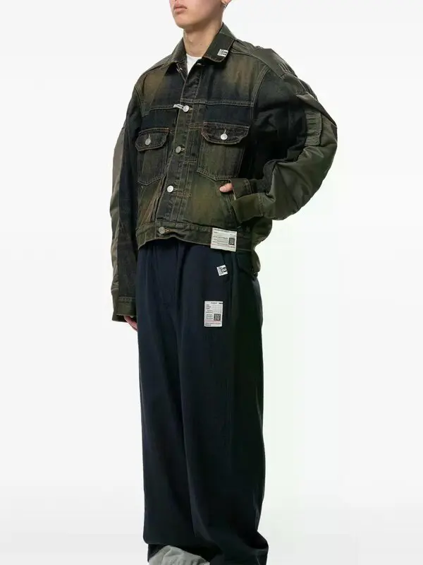 Mihara Yasuhiro Panelled Denim Jacket - Blue