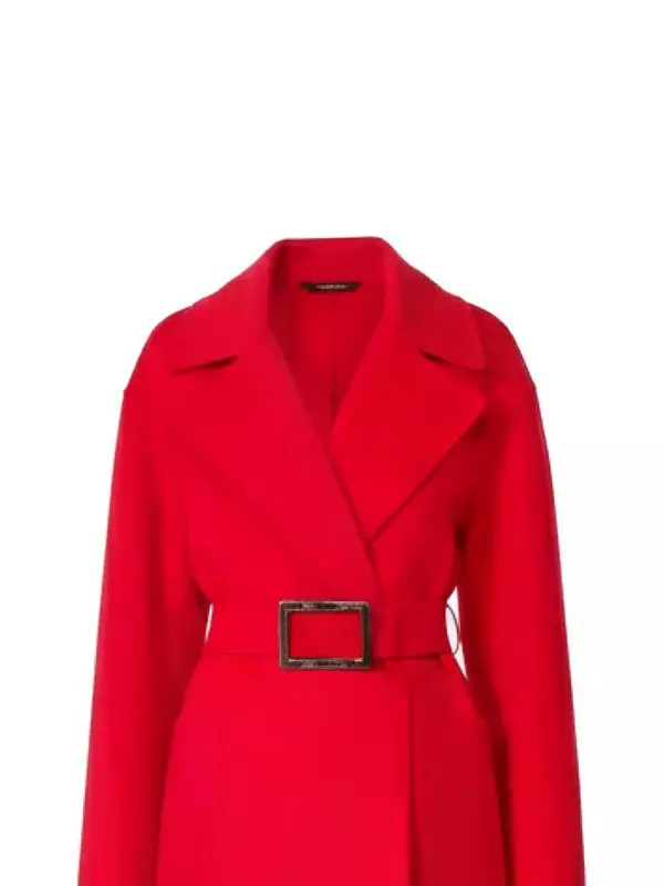 Sportmax Belted Lapel Collar Coat