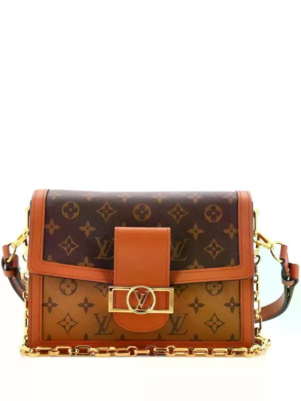 LOUIS VUITTON Dauphine Reverse Monogram Canvas Mm Shoulder Bag