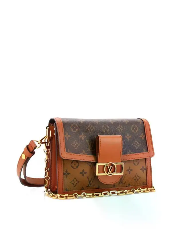 LOUIS VUITTON Dauphine Reverse Monogram Canvas Mm Shoulder Bag