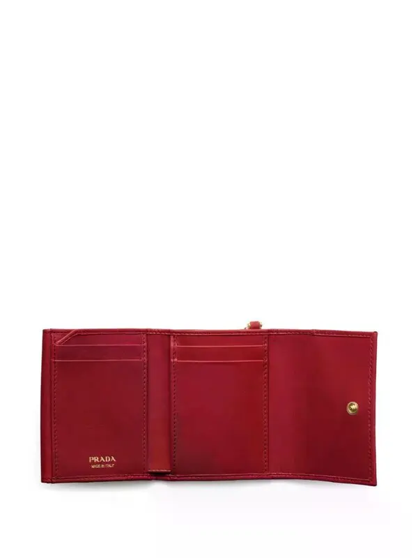Prada Logo-plaque Leather Wallet