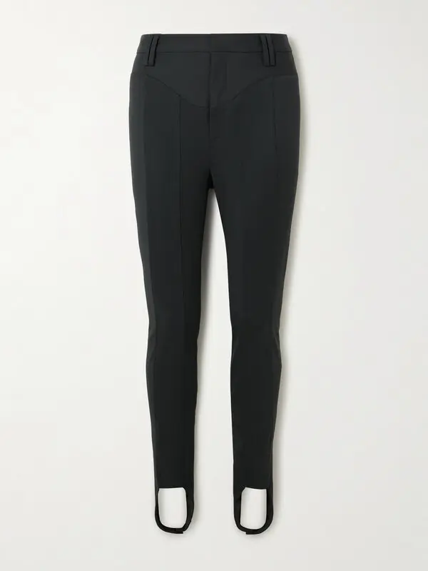 JEAN PAUL GAULTIER Wool-blend Twill Leggings - Gray
