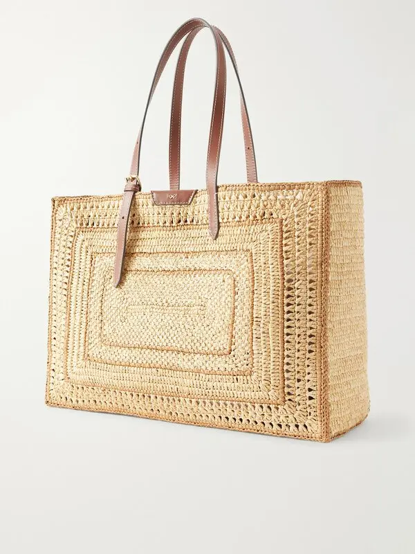 ANYA HINDMARCH Raffia Tote With Bow Detail