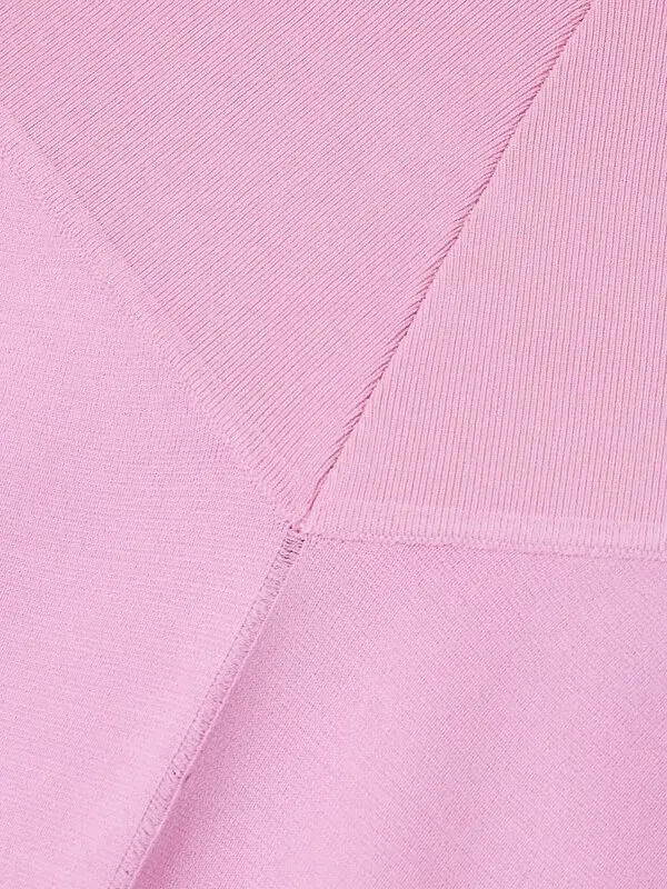 Stella McCartney Off-the-shoulder Knitted Midi Dress - Pink