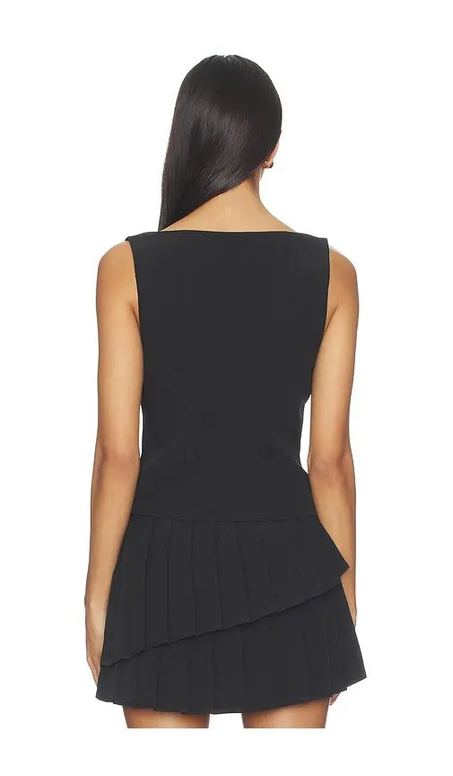 Superdown Marlowe Sleeveless Plunge V-neck Top - Black