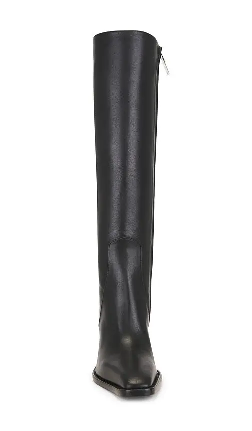Off-White Knee-high Zip-up Boots With Embossed Detailing