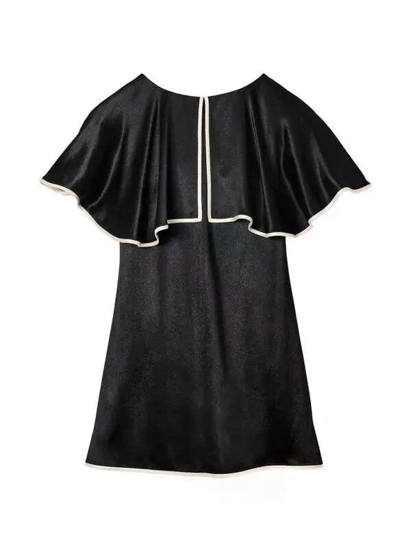 Marc Jacobs Cape Mini Dress With Contrast Trims