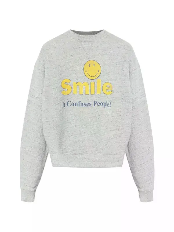 Dsquared2 Graphic Print Crew Neck Sweatshirt - Grey