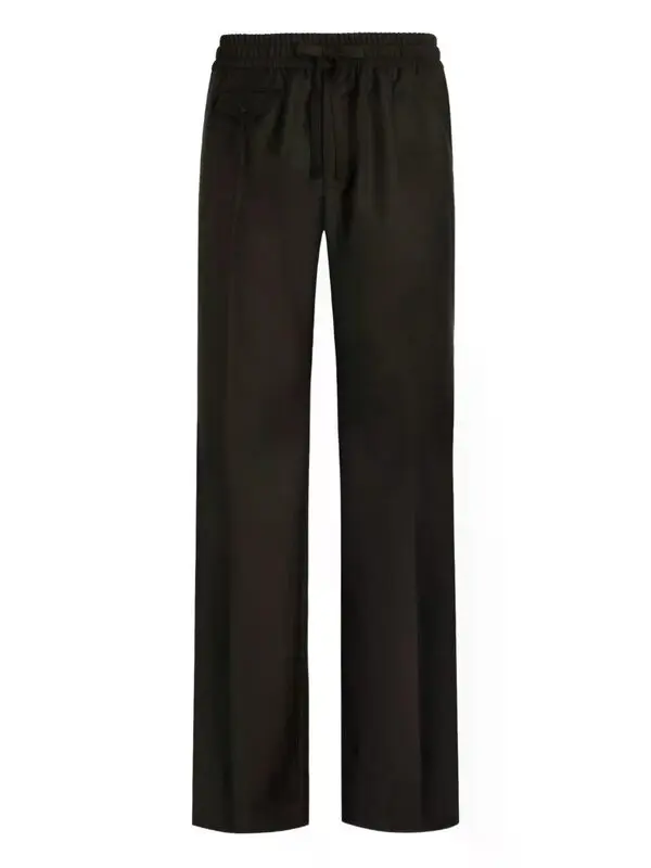 Dolce & Gabbana Drawstring Waist Trousers - Black