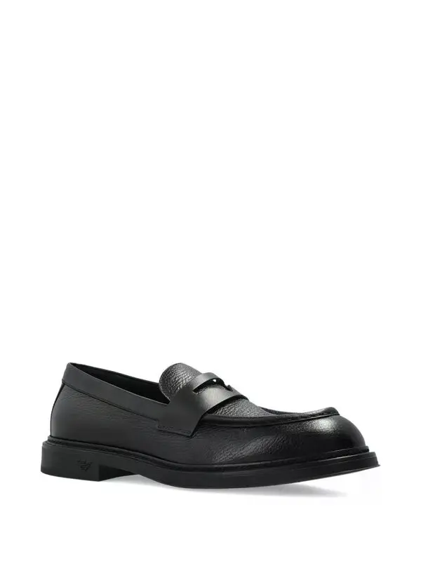 Emporio Armani Leather Loafers