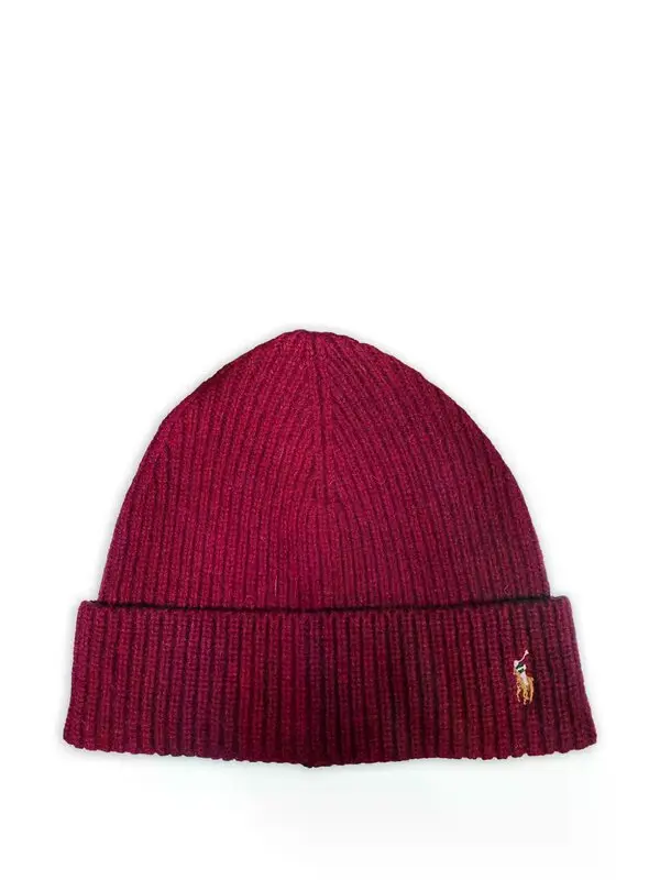 Polo Ralph Lauren Logo-detail Beanie Hat - Red