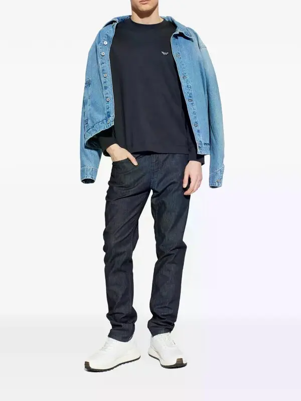 Emporio Armani Long-sleeves T-shirt - Black