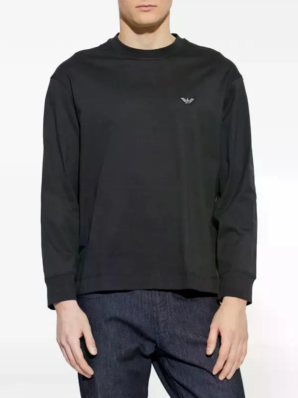 Emporio Armani Long-sleeves T-shirt - Black