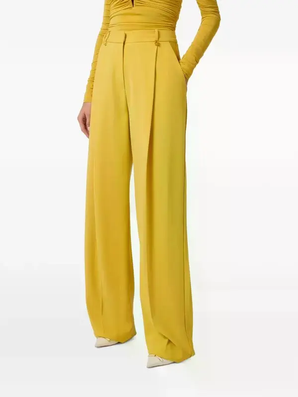 Elisabetta Franchi Tailored Trousers With Logo Detail