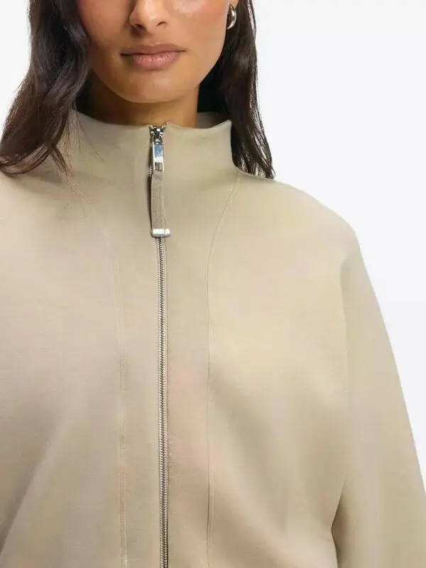 BOSS Jersey Bomber Jacket With High Neck