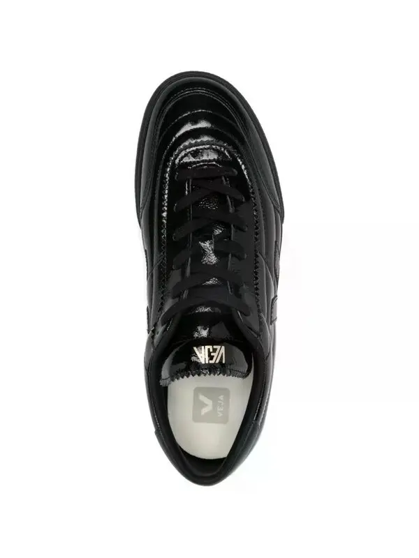 VEJA Patent Leather Sneakers - Black