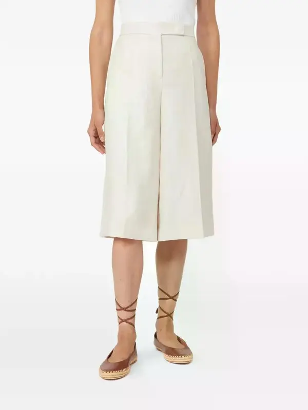 Max Mara Pleated Culotte Shorts