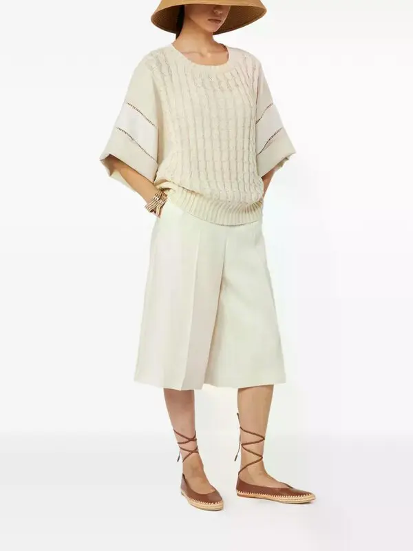 Max Mara Pleated Culotte Shorts