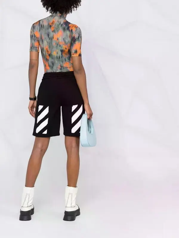 Off-White Diag-stripe Print Track Shorts