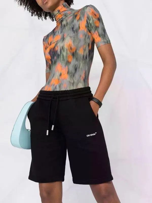 Off-White Diag-stripe Print Track Shorts