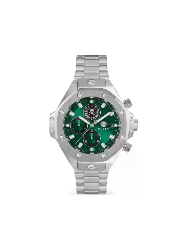 Philipp Plein Chrono Royal 45mm Stainless Steel Watch - Green