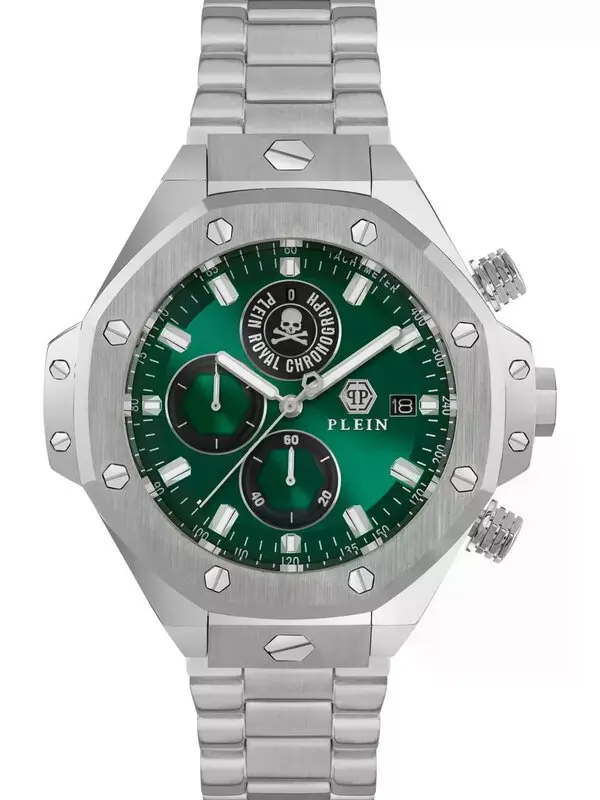 Philipp Plein Chrono Royal 45mm Stainless Steel Watch