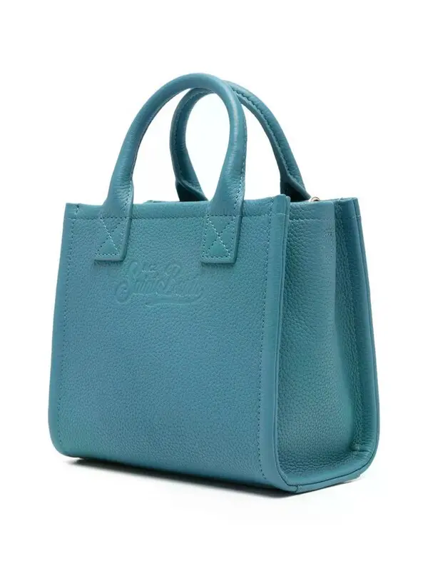 MC2 SAINT BARTH Mini Tote Bag With Embossed Logo - Blue