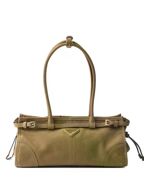 Prada Medium Bonnie Leather Tote Bag - Neutrals