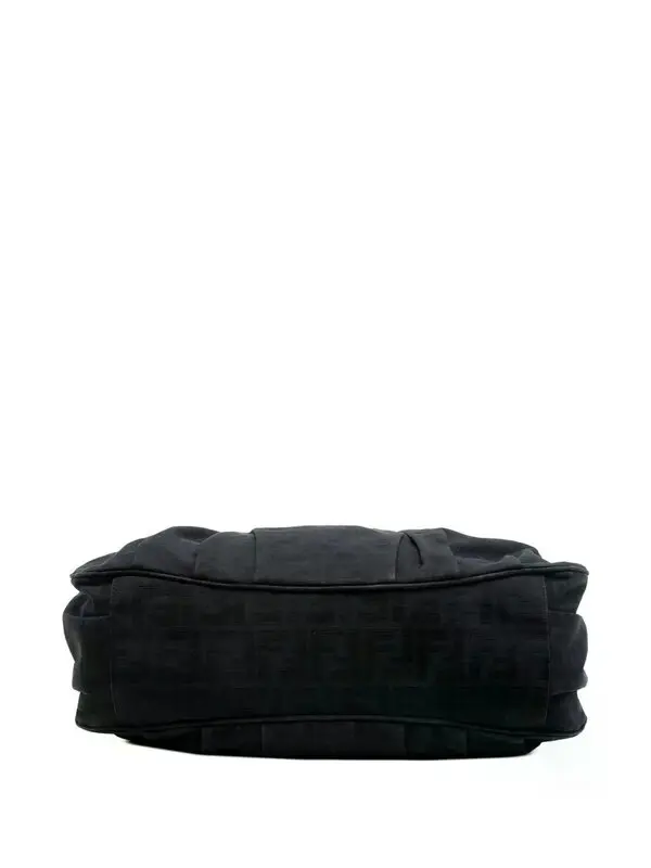 Fendi Large Zucca Canvas Mia Tote Shoulder Bag
