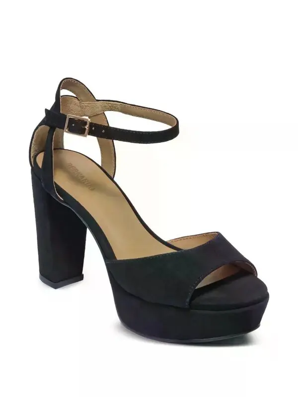 Bernardo Valeria Platform Heeled Sandals - Black