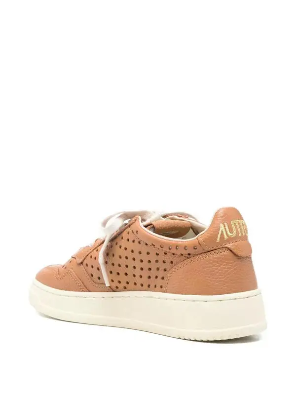 AUTRY Medalist Perforated Design Sneakers - Brown