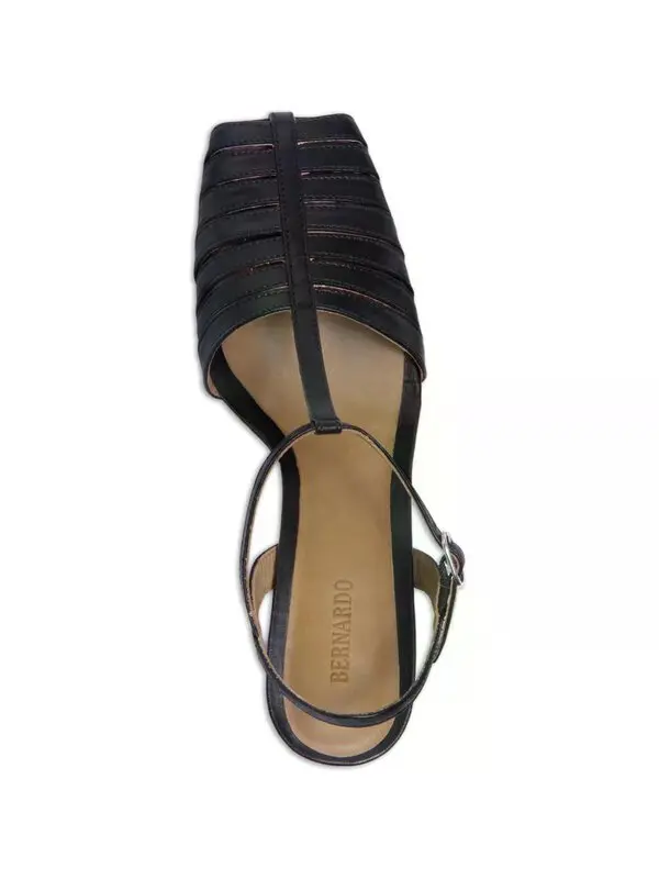 Bernardo T-bar Heeled Pumps - Black
