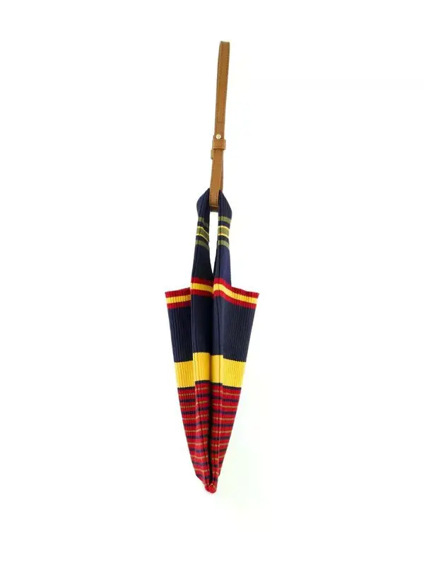 PAULA Striped Knitted Tote Bag