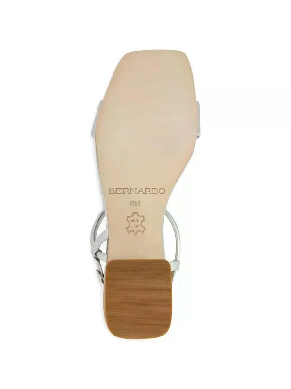 Bernardo Josei Block-heel Sandals - Silver
