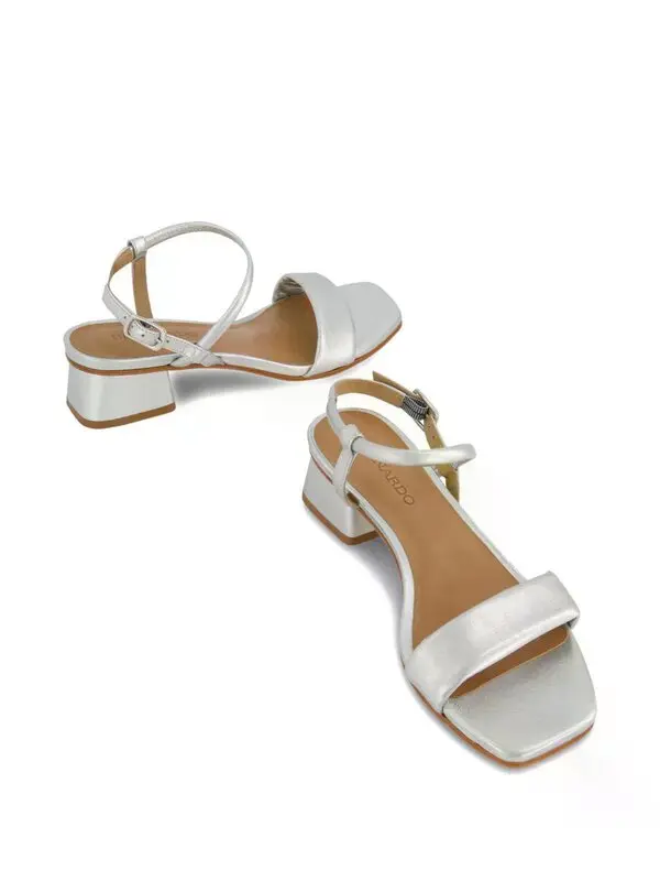 Bernardo Josei Block-heel Sandals - Silver