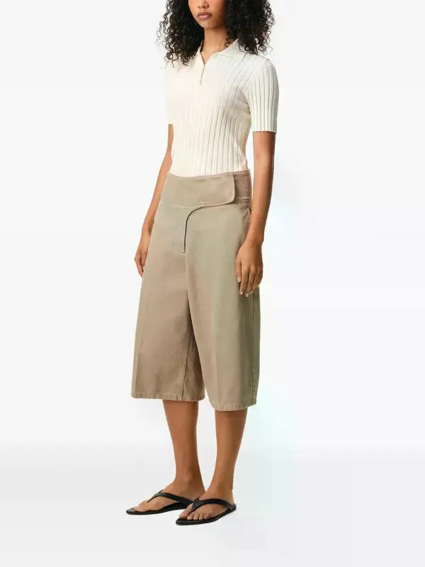 AMI Paris Cotton Belted Bermuda Shorts