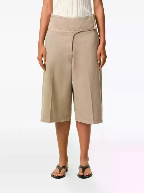 AMI Paris Cotton Belted Bermuda Shorts